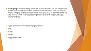 SELECTION AND EVALUATION OF PHARMACEUTICAL PACKAGING TECHNIQUE.pdf