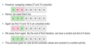 Selection and inserion sort | PPTX | Programming Languages | Computing
