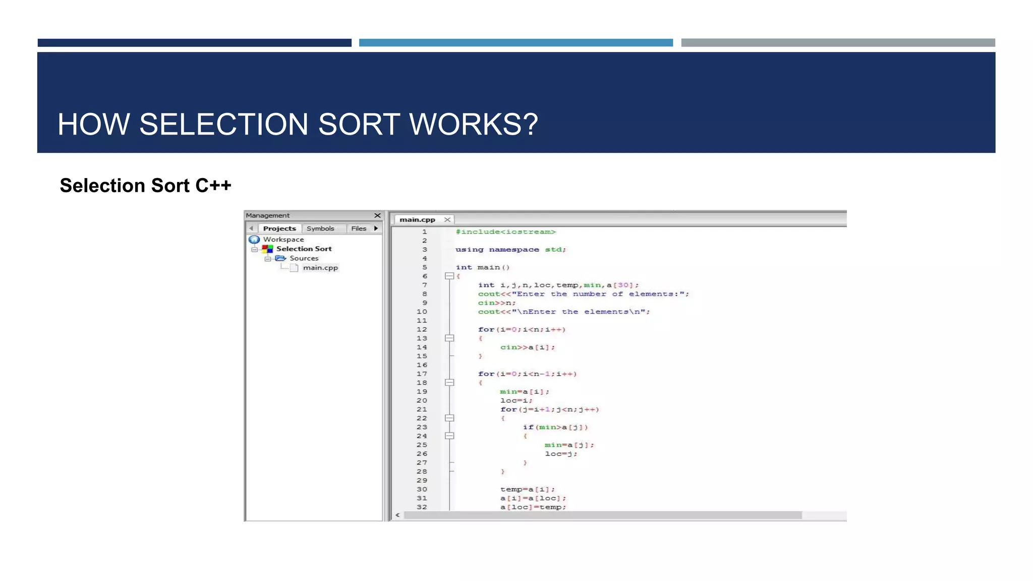 Selection and insertion sort | PPTX