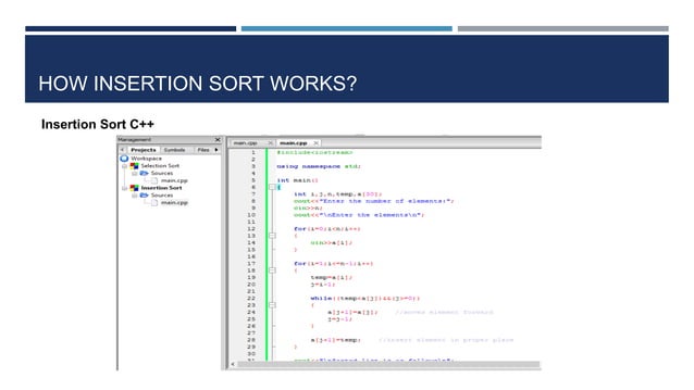 Selection and insertion sort | PPTX