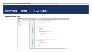 Selection and insertion sort | PPTX