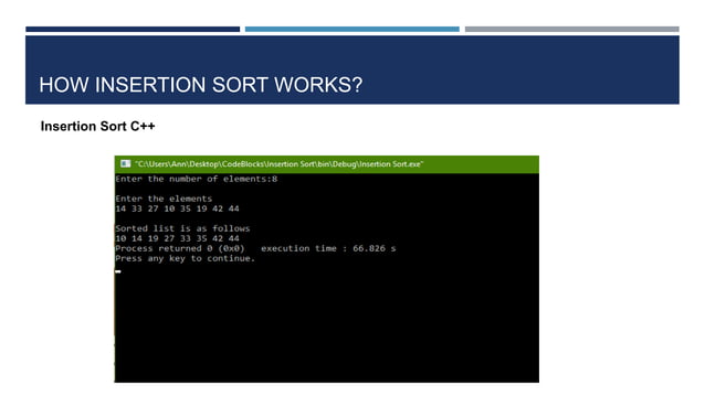 Selection and insertion sort | PPTX