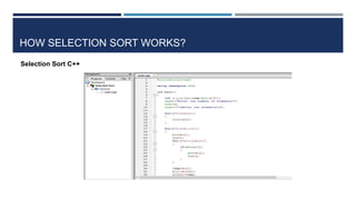Selection and insertion sort | PPTX
