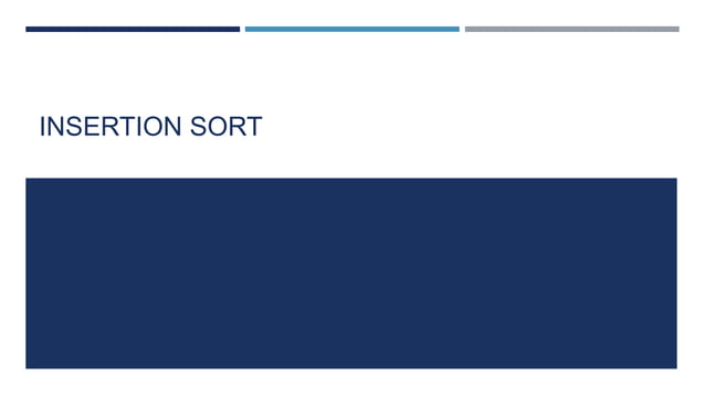 Selection And Insertion Sort Ppt
