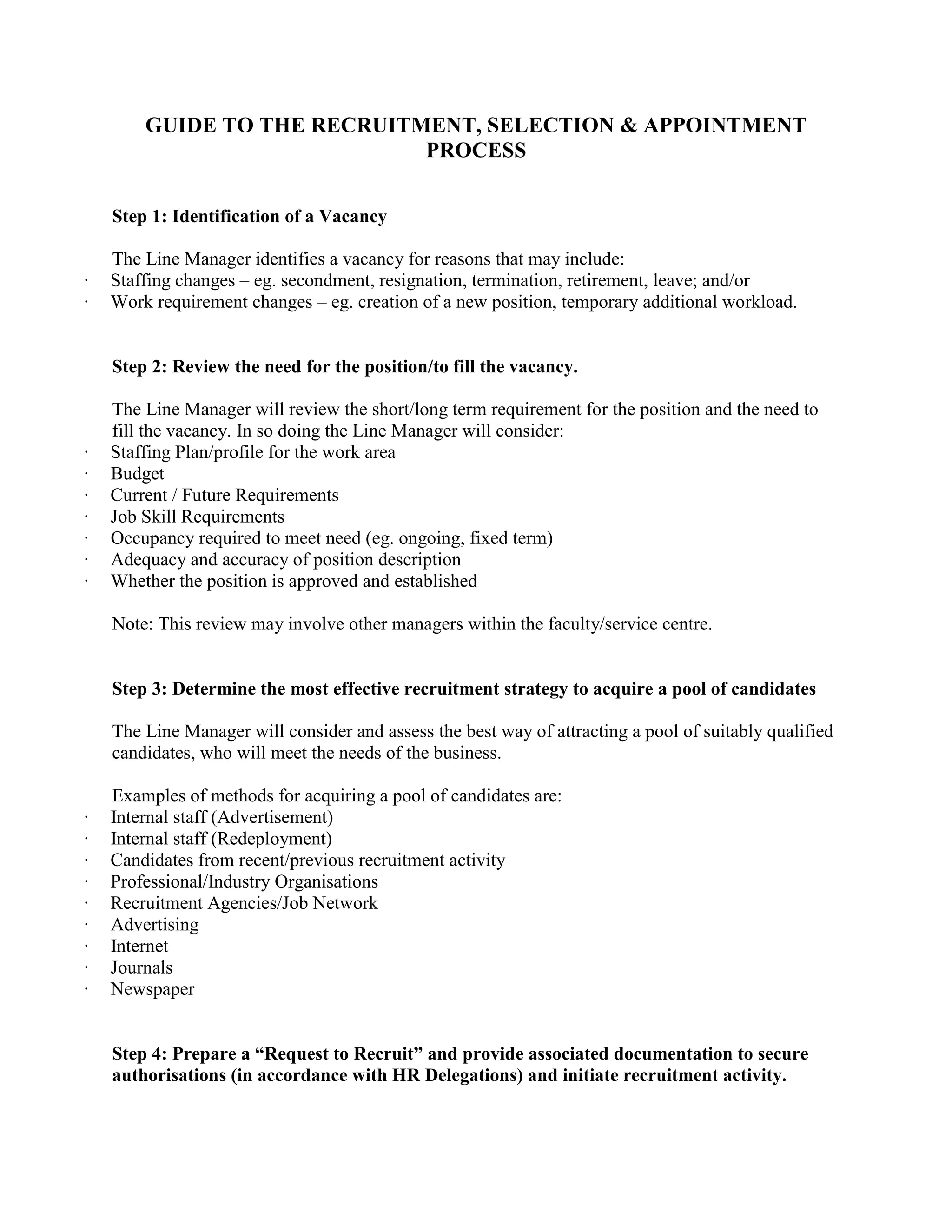 Selection and interviewing | DOCX