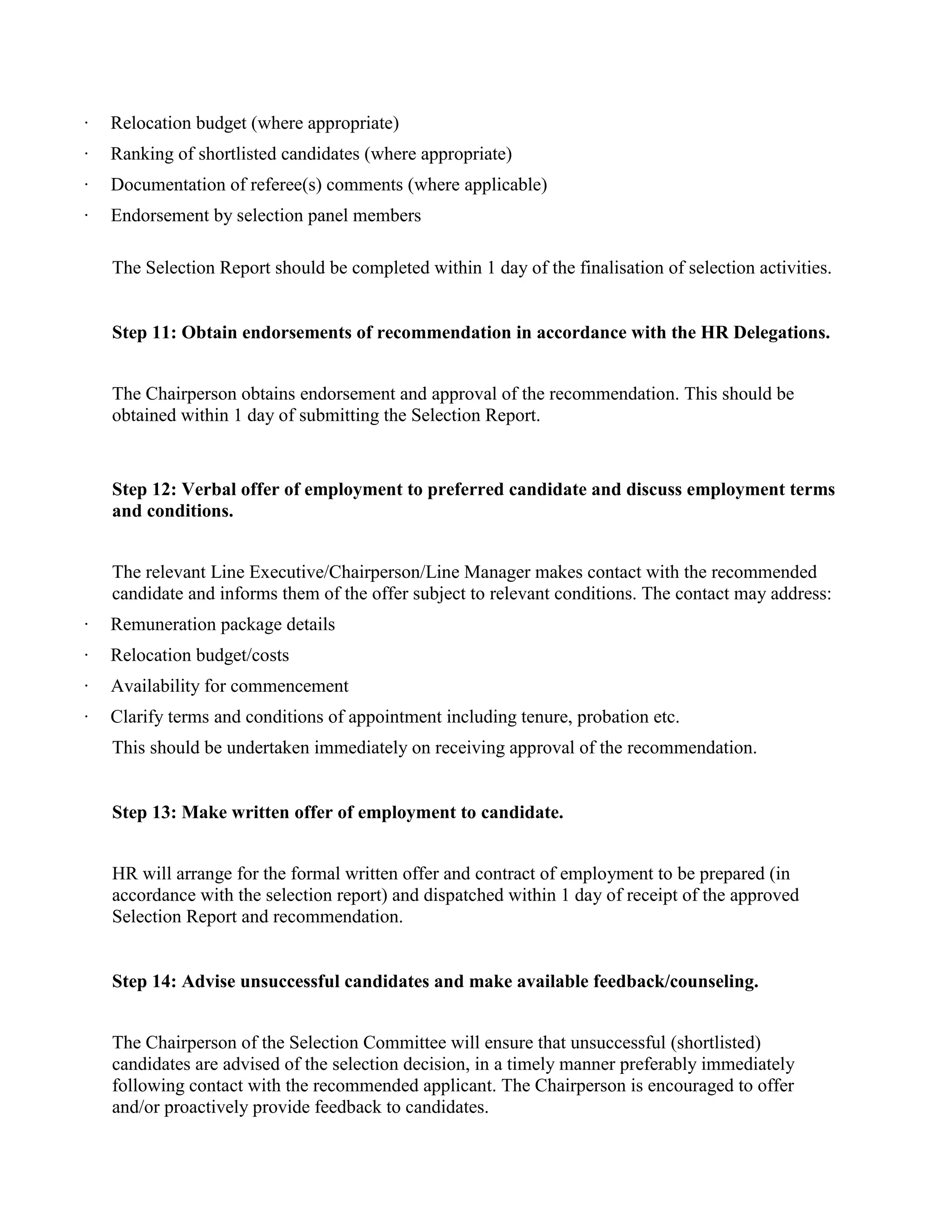 Selection and interviewing | DOCX