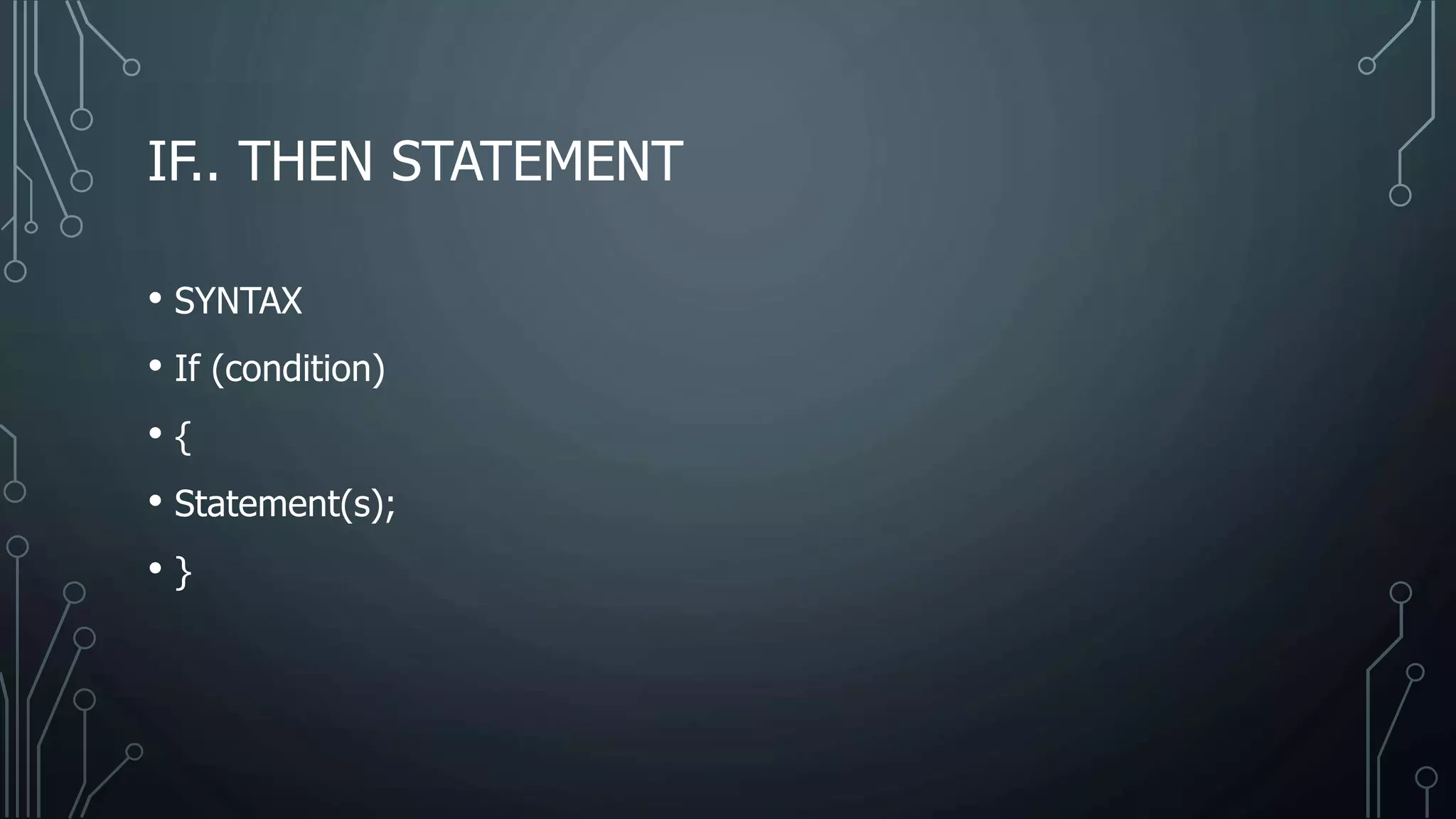 Selection And Iteration Statements In Cpptx