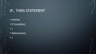 selection and iteration statements in c++.pptx
