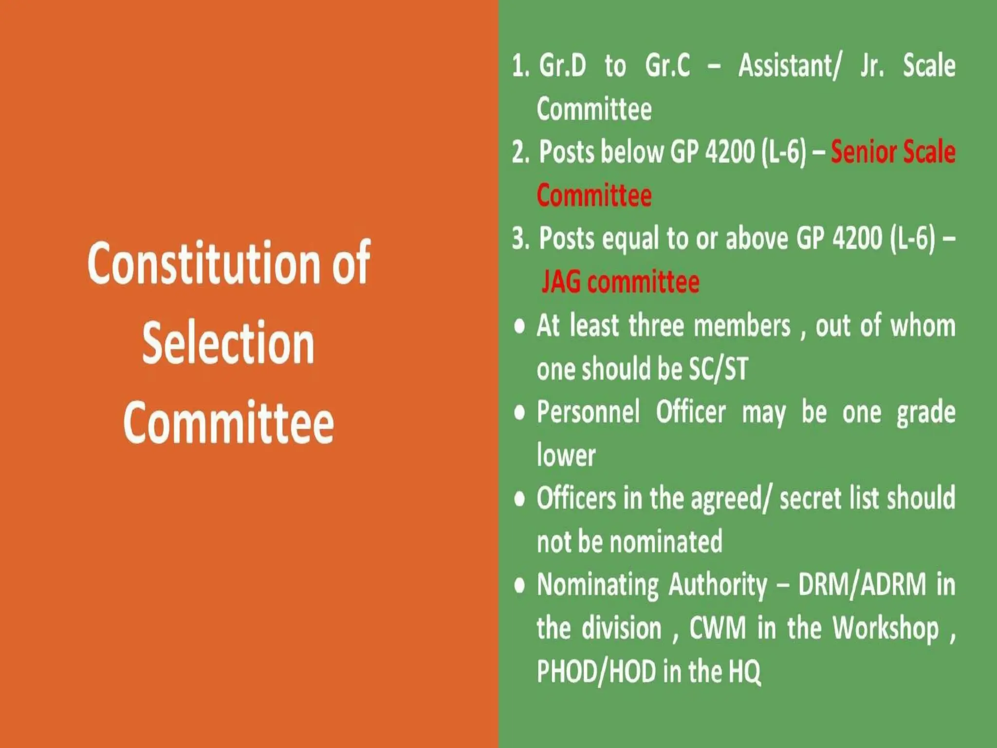 Selection and Non Selection in Indian Railways.ppt
