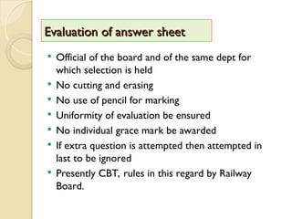 Selection and Non Selection in Indian Railways.ppt