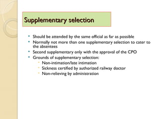 Selection and Non Selection in Indian Railways.ppt