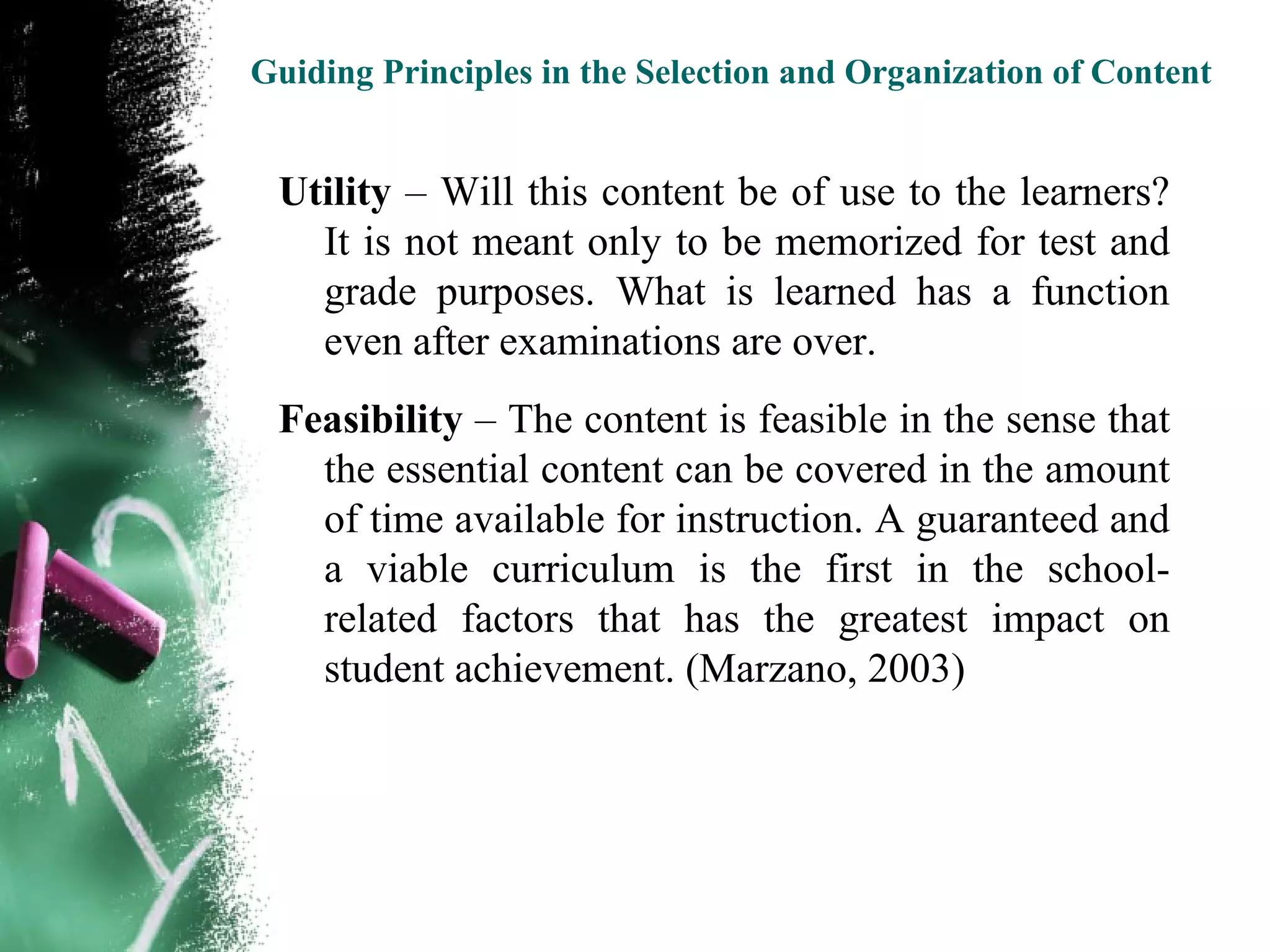 Selection and Organization of Content | PPT