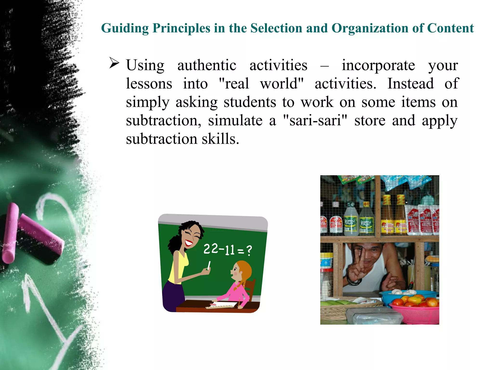 Selection and Organization of Content | PPT