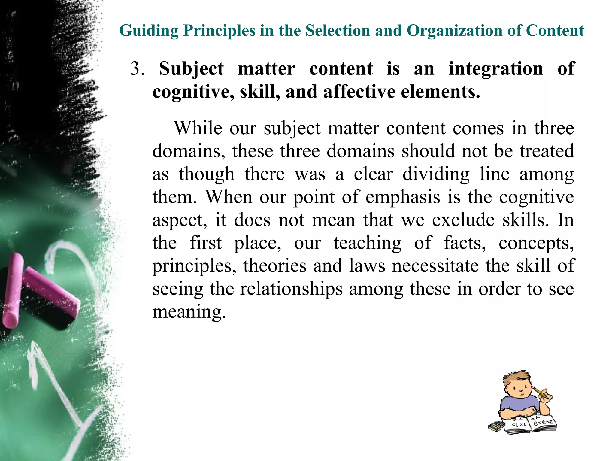 Selection and Organization of Content | PPT