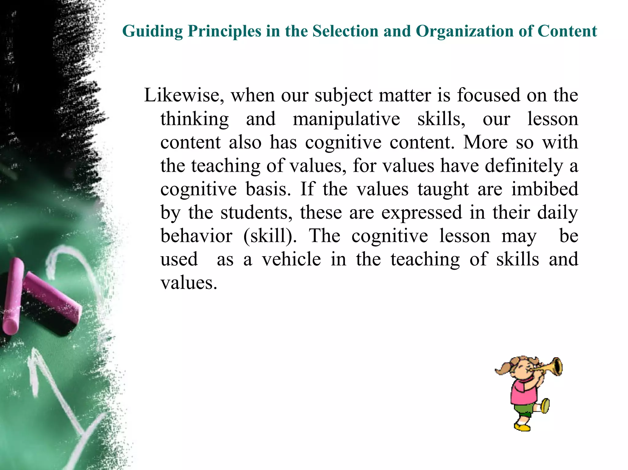 Selection and Organization of Content | PPT