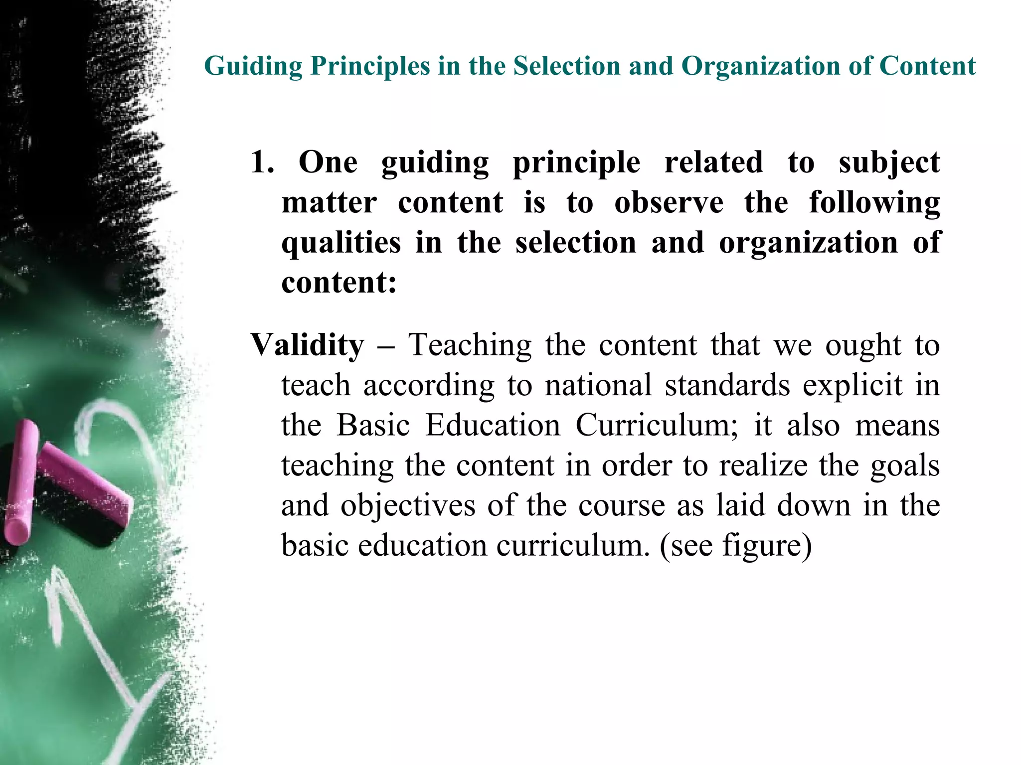 Selection And Organization Of Content Ppt