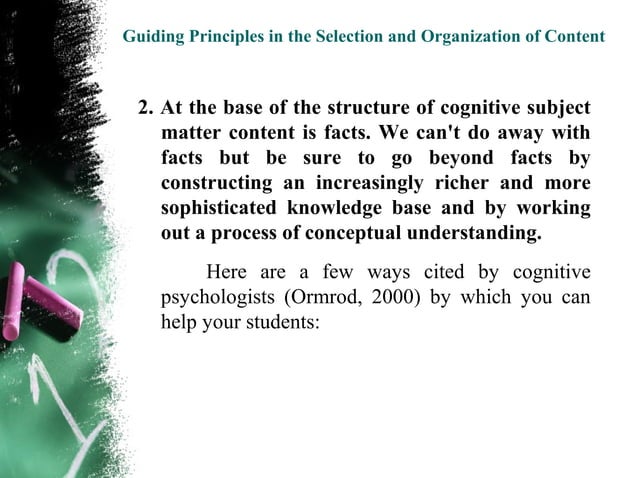 Selection and Organization of Content | PPT