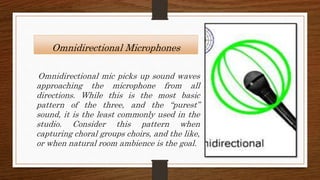 Selection and placement of microphones ppt | PPT
