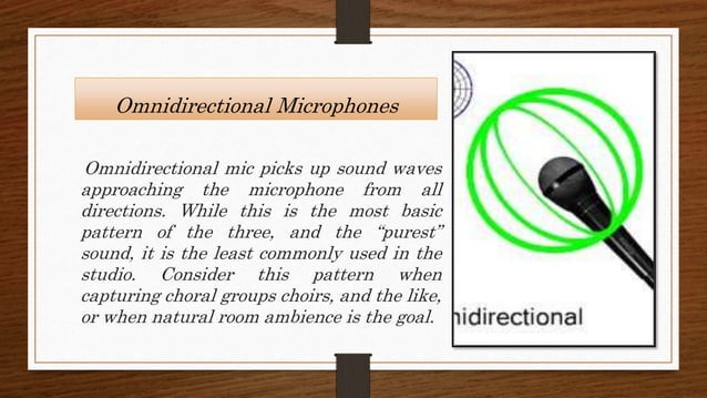 Selection and placement of microphones ppt | PPT
