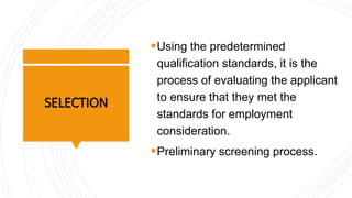 Selection and screening | PPTX