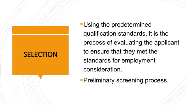 Selection and screening | PPTX