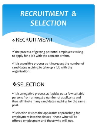Selection and training | PPTX