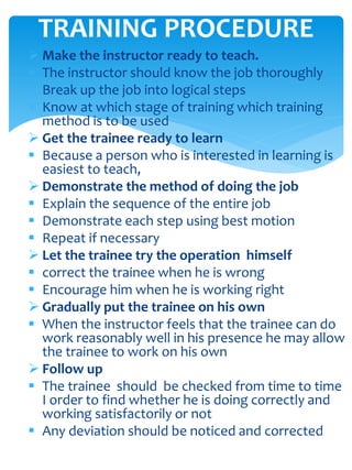 Selection and training | PPTX