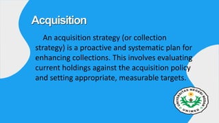 Selection, appraisal and acquisition | PPTX