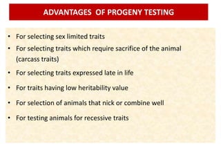 Progeny testing | PPTX