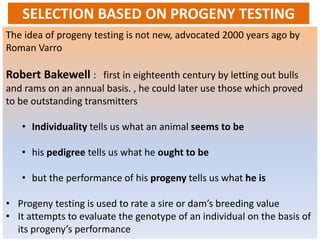 Progeny testing | PPTX