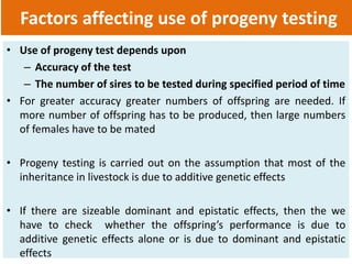 Progeny testing | PPTX