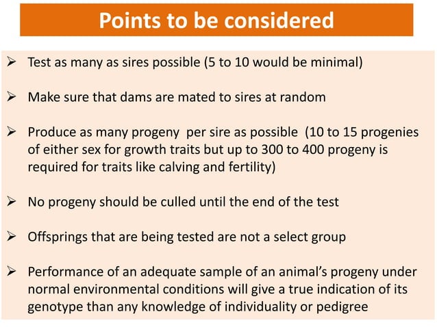 Progeny testing | PPTX