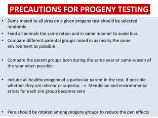 Progeny testing | PPTX