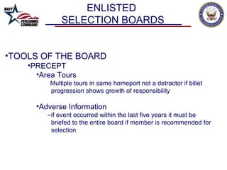 Selection Boards Advancements Brief Rev2011npc | PPT