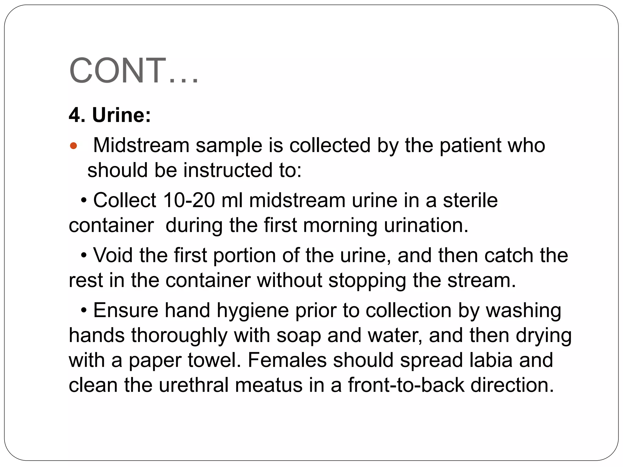 Selection ,collection, transportation and processing of mycology ...