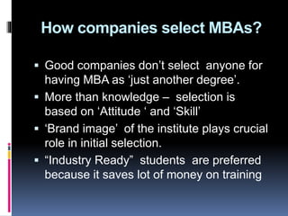 FOR MBA STUDENTS | PPSX