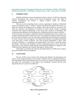 Selection criterion and implementation of case tools in gap analysis towa | PDF