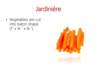 Selection and Cuts of Vegetables | PPTX