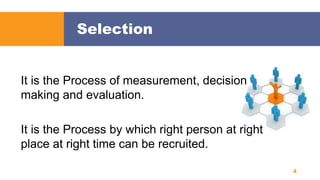 Selection Process in HRM | PPTX