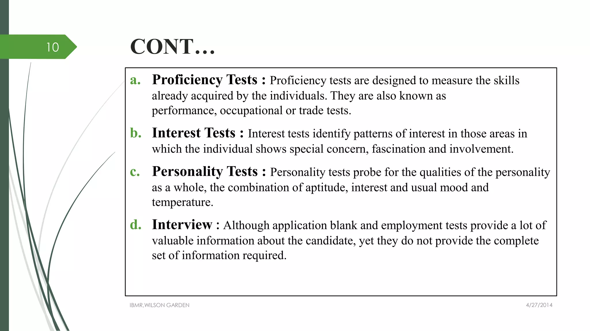 Selection (hrm) presentation | PPTX