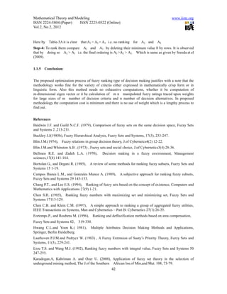 Selection method by fuzzy set theory and preference matrix | PDF