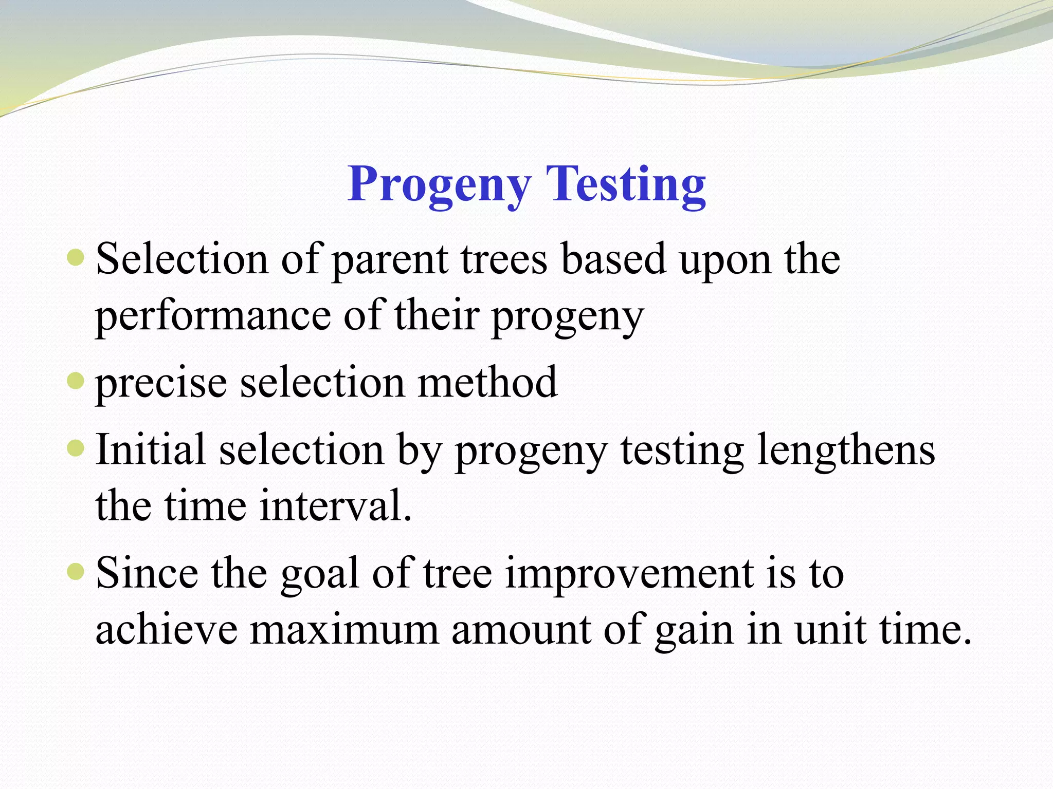 Selection methods in forestry | PPT