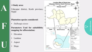 Selection of Afforestation site using GIS.pptx