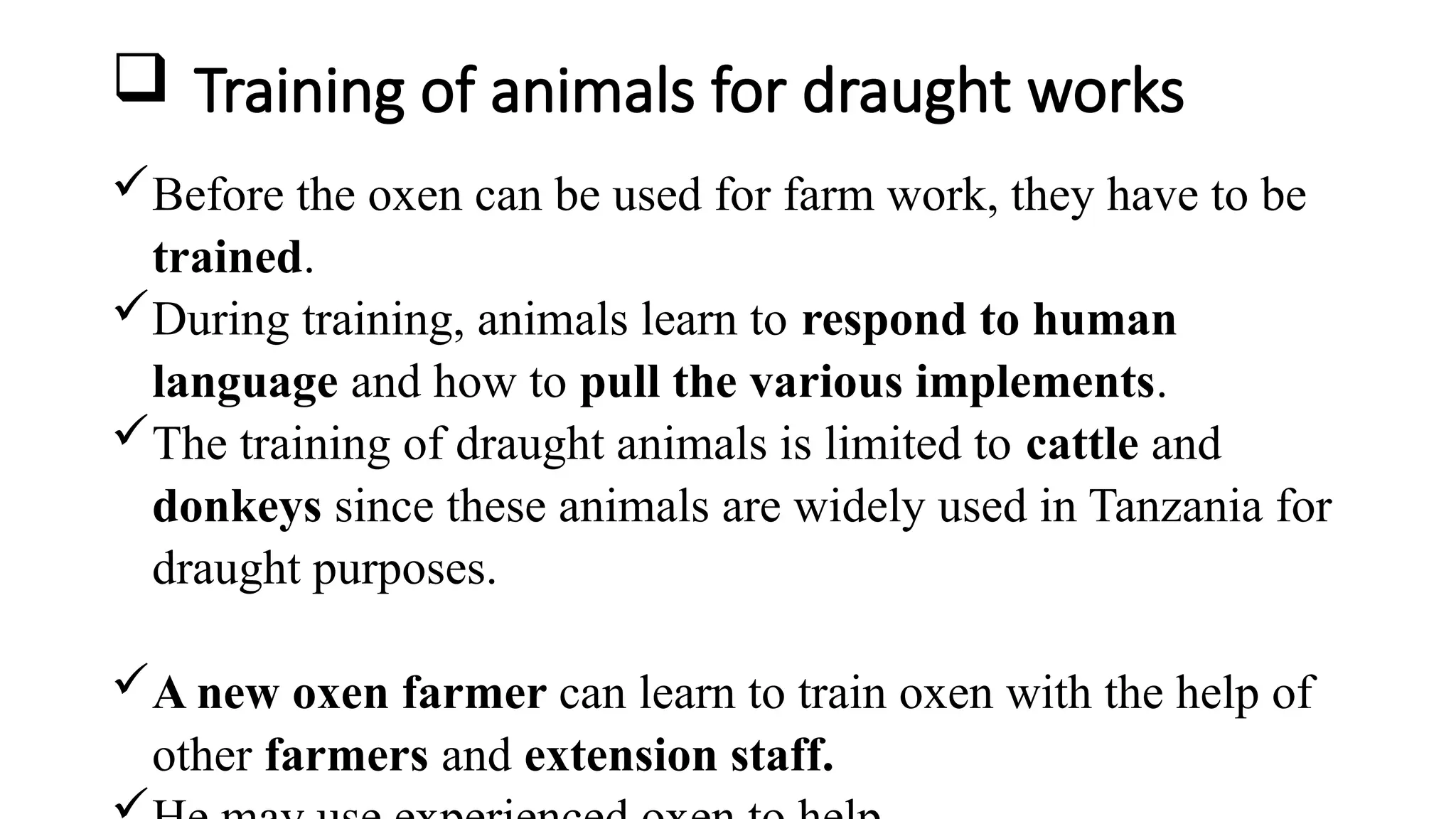 Selection of animals for training to perform draught.pptx