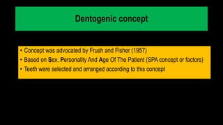 SELECTION OF ANTERIOR TEETh in complete denture | PPTX