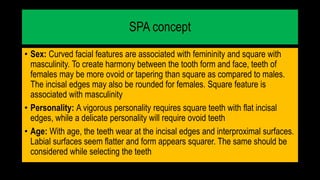 SELECTION OF ANTERIOR TEETh in complete denture | PPTX