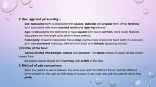 Selection of artificial teeth | PPTX