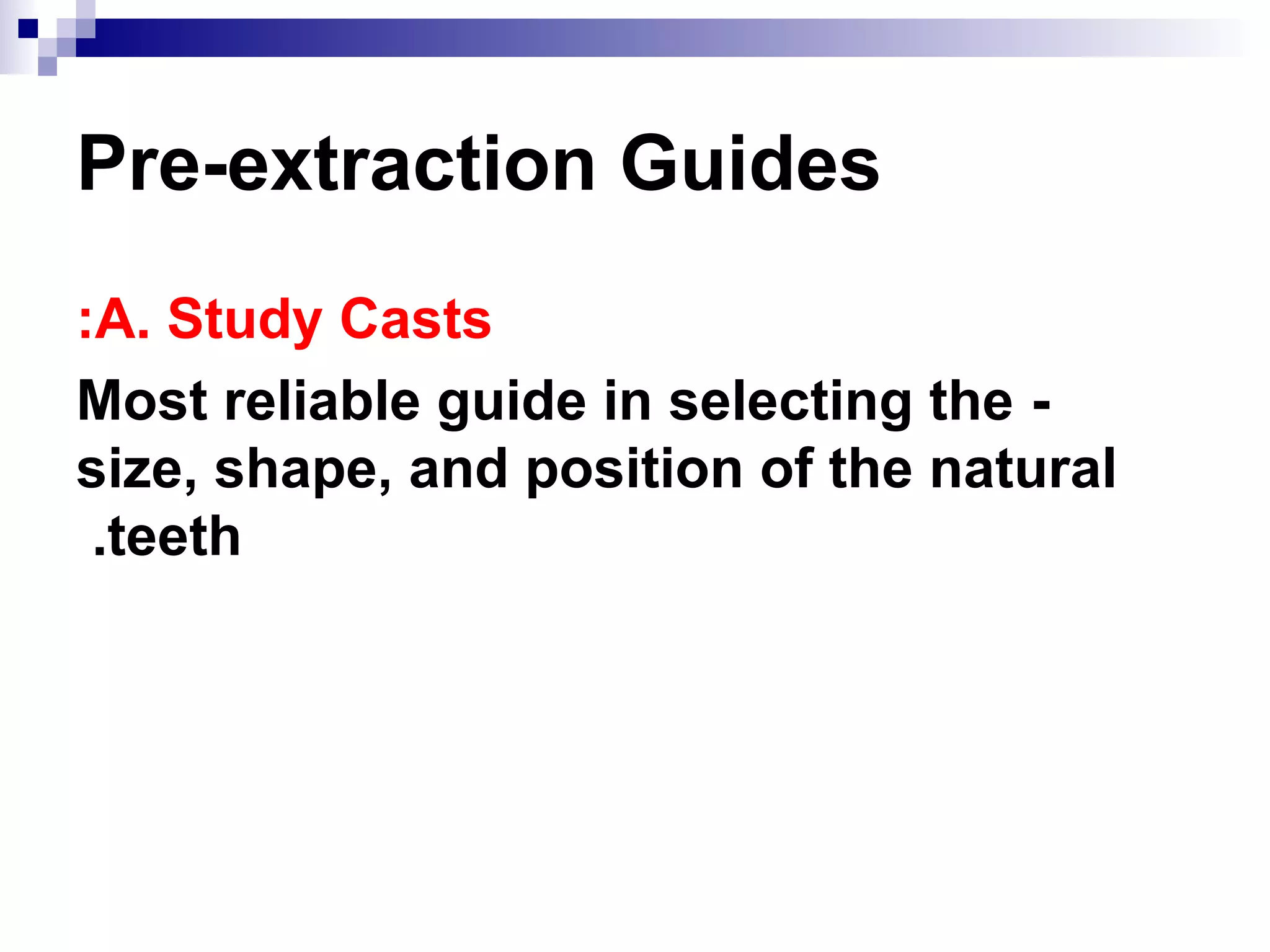 Selection of artificial teeth | PPT