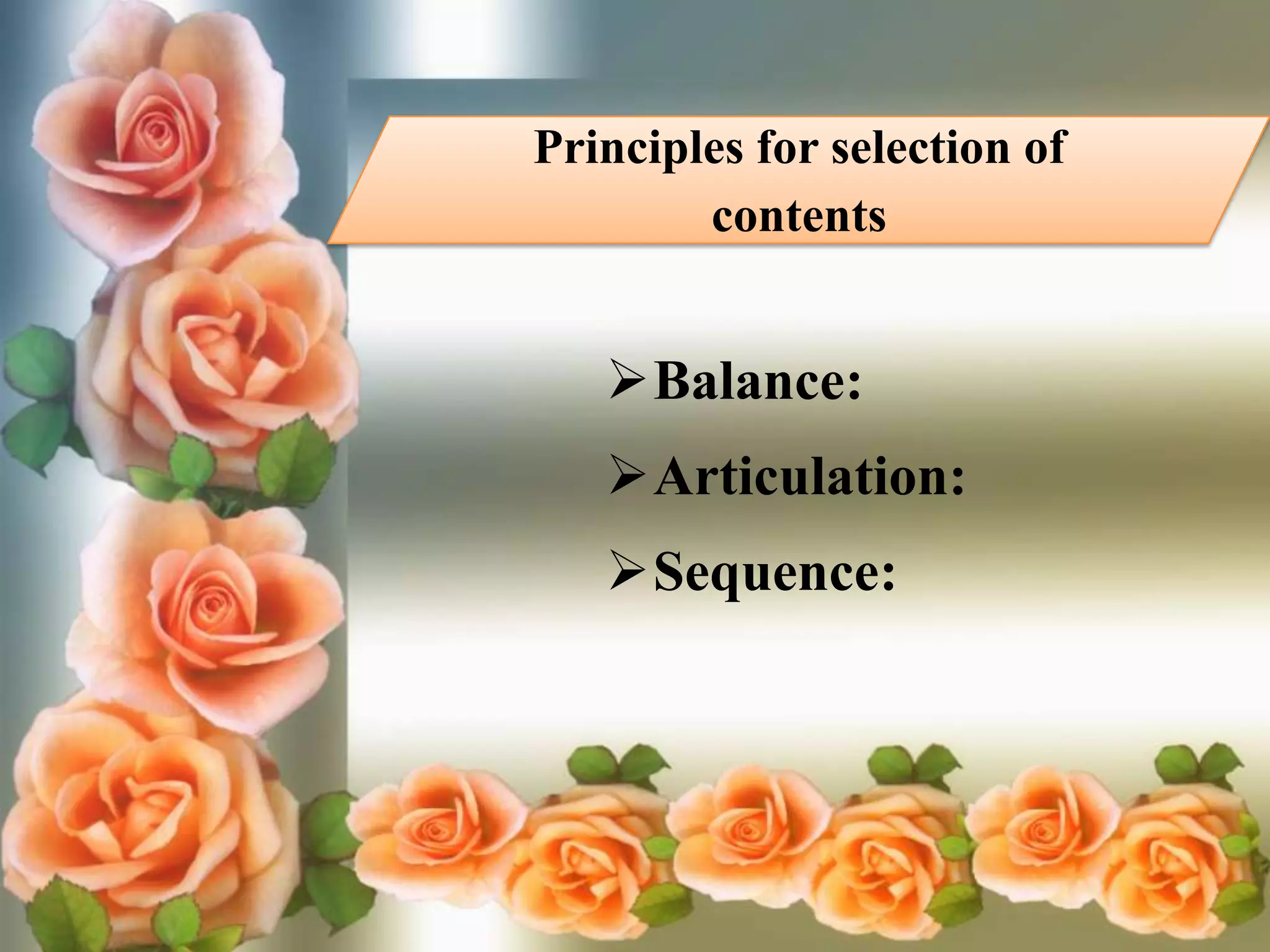 Selection of content | PPTX