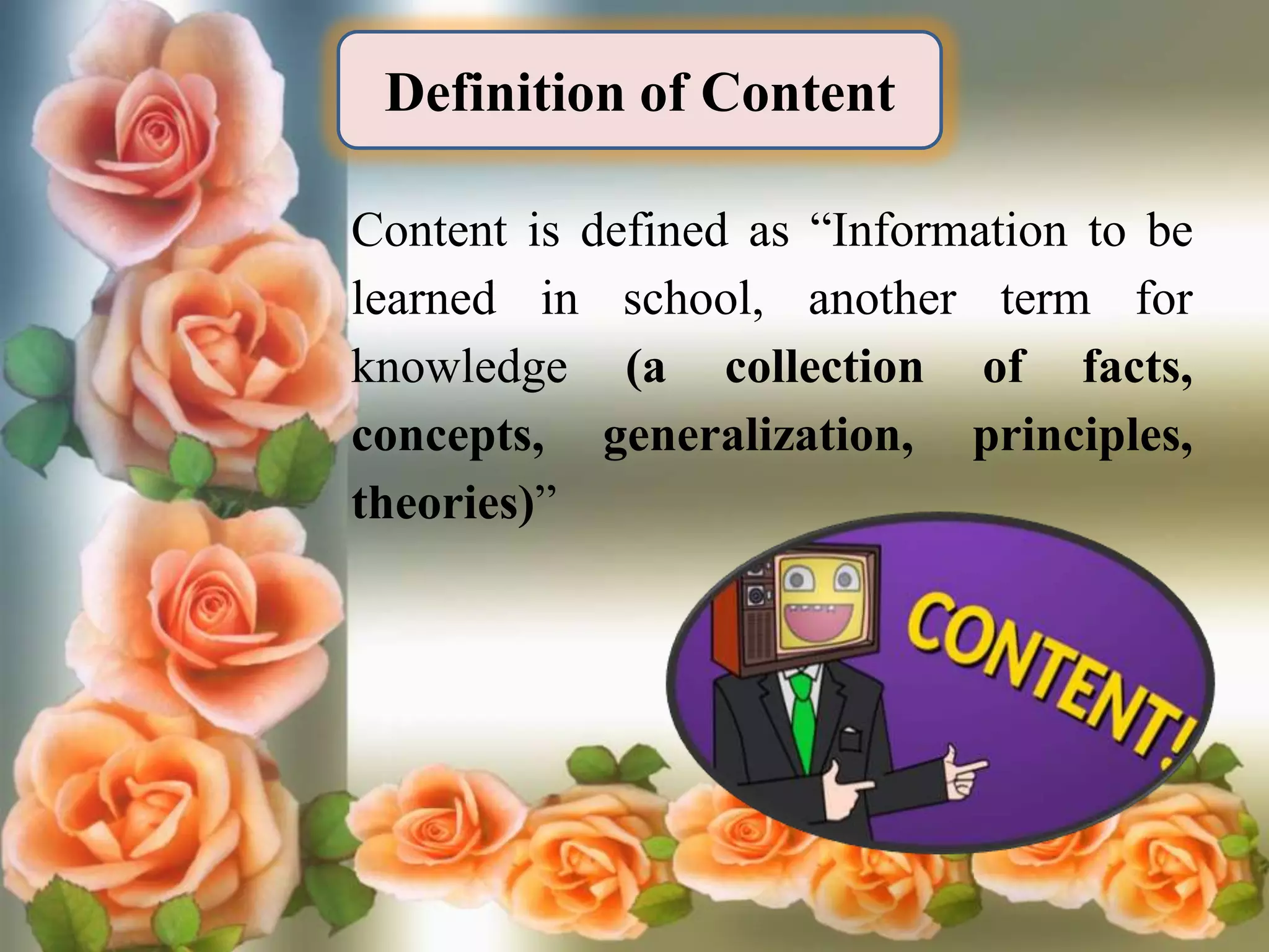 Selection of content | PPTX